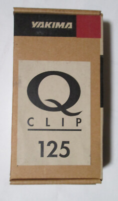 YAKIMA Q125 Q CLIPS # 125 NEW IN BOX COMPLETE WITH 2 PADS AND STICKERS ...