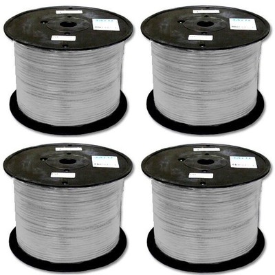 Lot4 1000ft Flat Phone/Telephone Line Cord RJ11 wire6P4C Cable/Cord ...