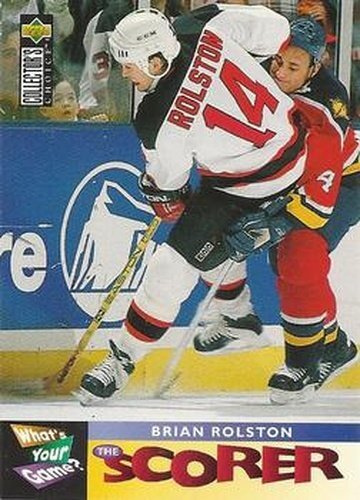 #366 Brian Rolston - New Jersey Devils - 1995-96 Collector's Choice ...