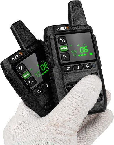 Long Range Walkie Talkies Waterproof FRS Rechargeable Two Way Radios 2 ...