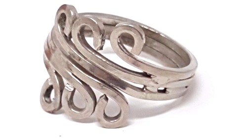 Vintage Irish Sterling Silver Filigree band Ring size 7 | eBay