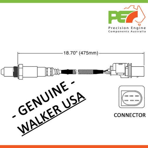 Brand New * WALKER USA * Oxygen Sensor For Volkswagen Polo 9N 1.4L BKY ...