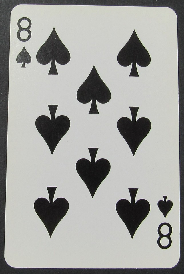 Thousand Trails Cartoon Single Swap Playing Card 8 Spades | eBay