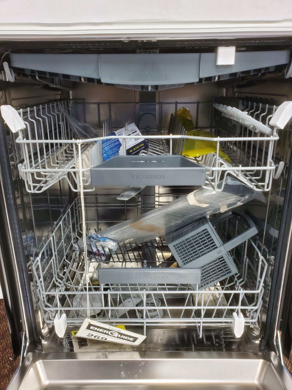 Bosch SHE53B75UC 300 Series 24" Front Control Built-In Dishwasher SS ...