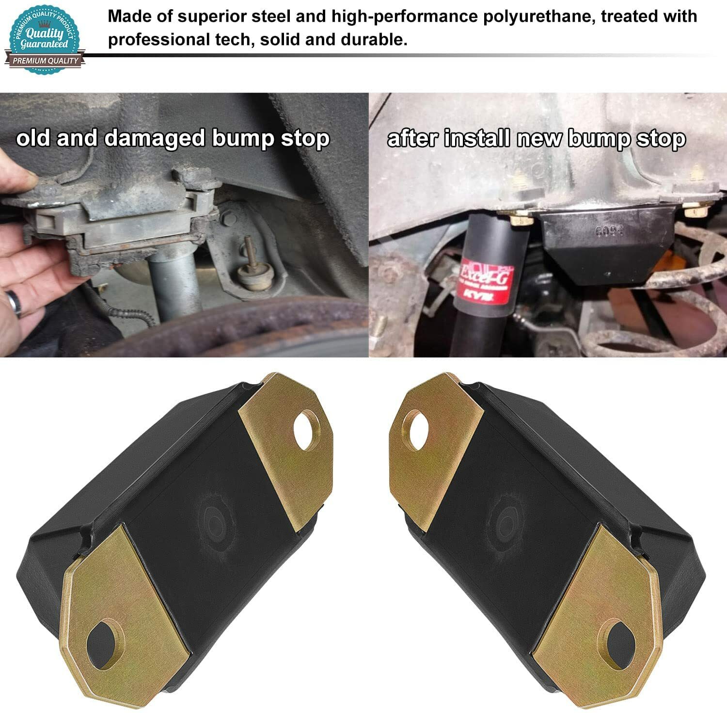 9.9137G Universal Bump Stop Set For 1976-1983 Jeep CJ5 & 1976-1986 Jeep ...