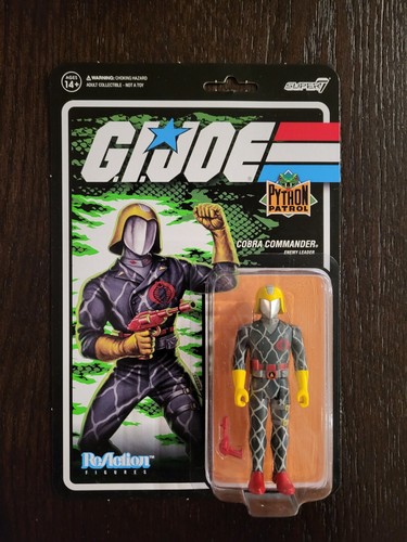 Commander Python Patrol 3.75" GI JOE COBRA ReAction Super 7 MOC NEW ...