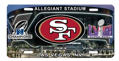 Tribute License Plate San Francisco 49ers Super Bowl 58 | eBay