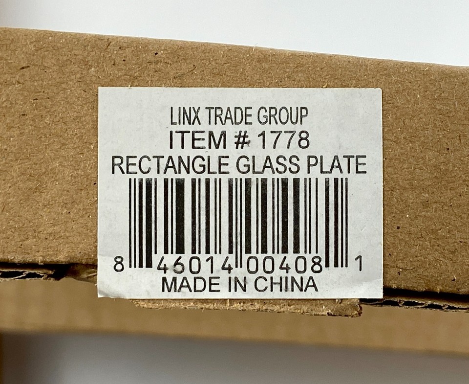 Clear Bubble Glass Rectangular Serving Tray Serving Platter Set of 6 | eBay