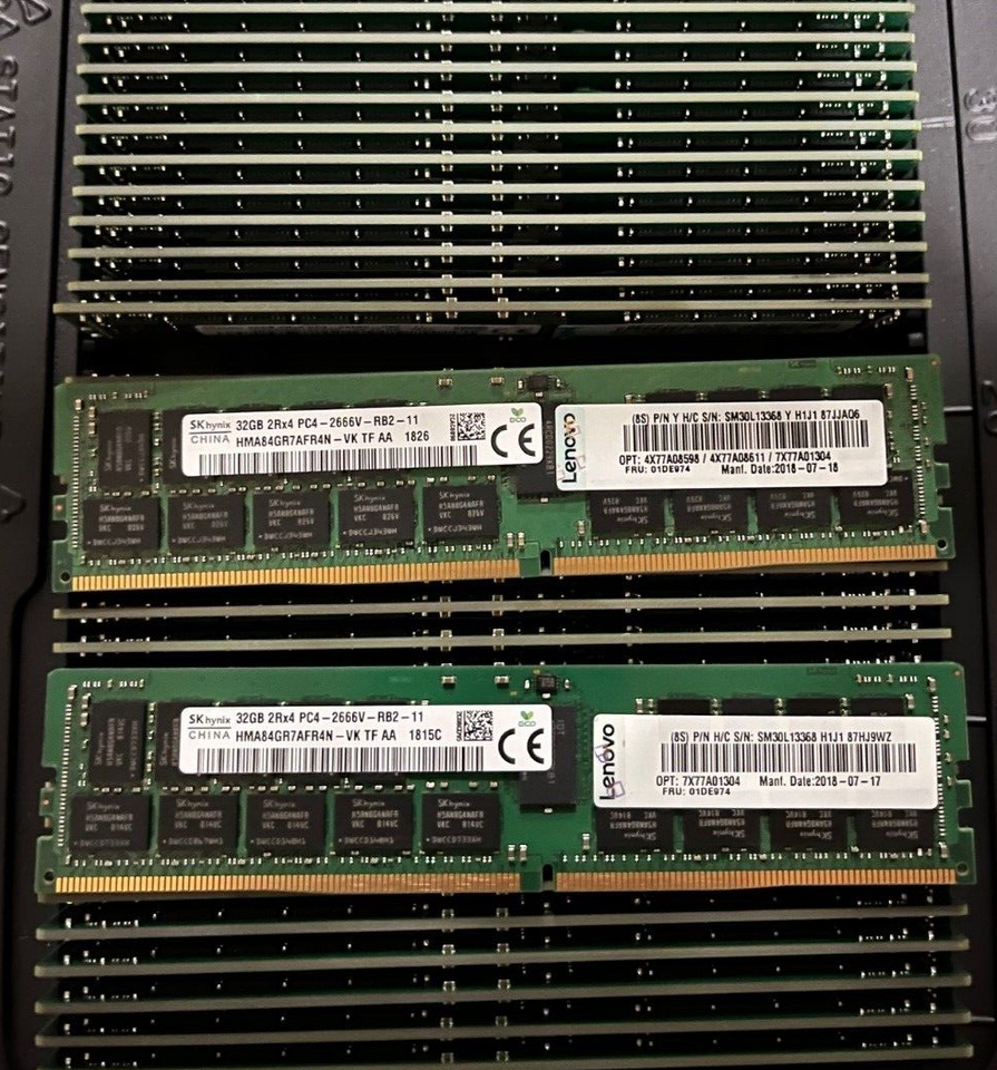 HYNIX 32GB PC4-21300R 2666 MHZ 2RX4 DDR4 RDIMM HMA84GR7AFR4N-VK | eBay