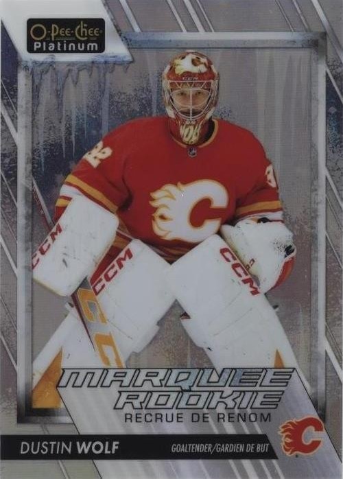 2023-24 O-Pee-Chee Platinum - Marquee Rookies Dustin Wolf #240 Arctic ...