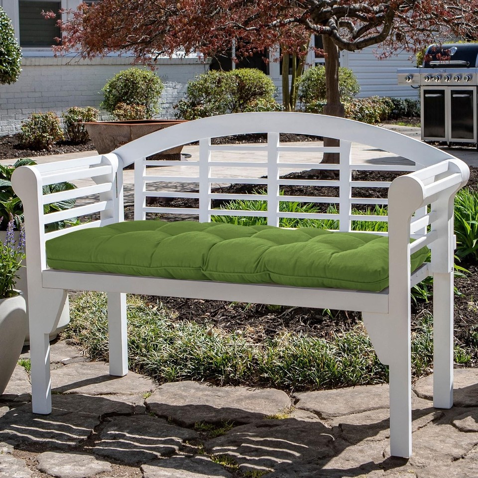 Outdoor Tufted Bench Cushions 44"x19" Foam Filled, Overstuffed Patio ...