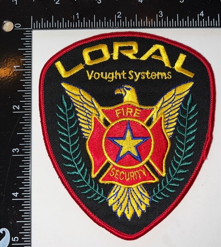 VINTAGE OBSOLETE Loral Vought Systems Fire Security Department Patch | eBay