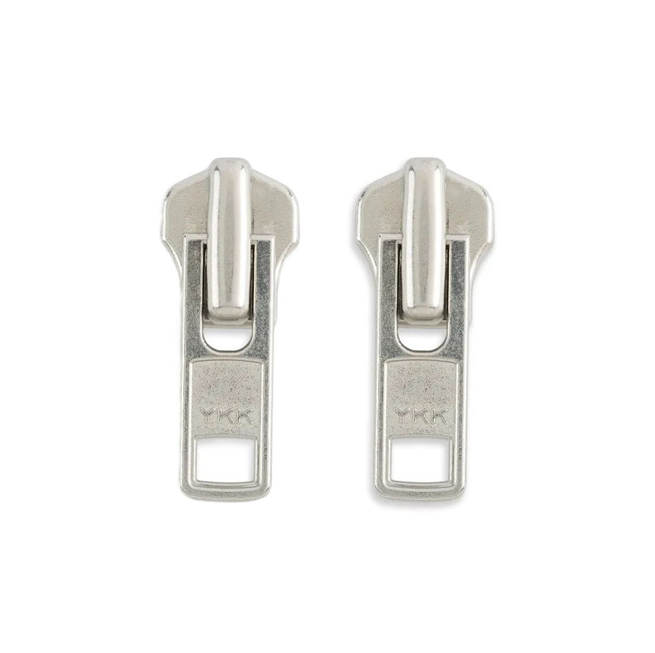 YKK® ORIGINAL SLIDERS #8 Automatic lock Metal Jacket Zipper Pulls - 2 ...