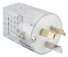 2x Clipsal REWIREABLE PLUGS 10A 230V 3-Pin Safety Suit 1.5mm HD Flex ...