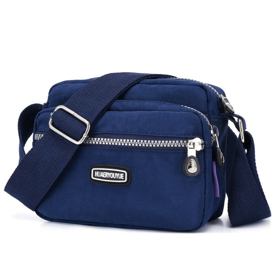 Nylon Women Shoulder Bag Multi-layer Girls Messenger Bags Female ...
