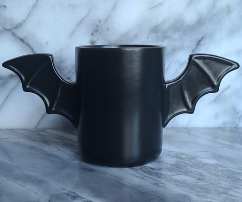 Halloween Mug Bat Wing Ceramic Coffee Tea Cup Vampire Bats Goth Gothic ...