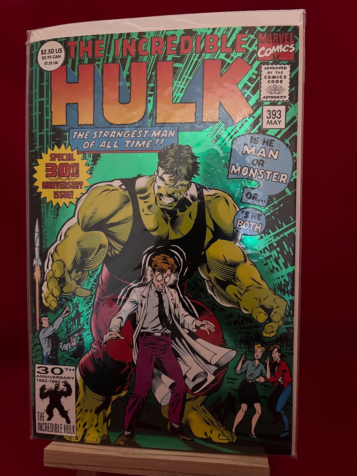 The Incredible Hulk #393 Marvel Comics 30th Anniversary Man Or Monster ...