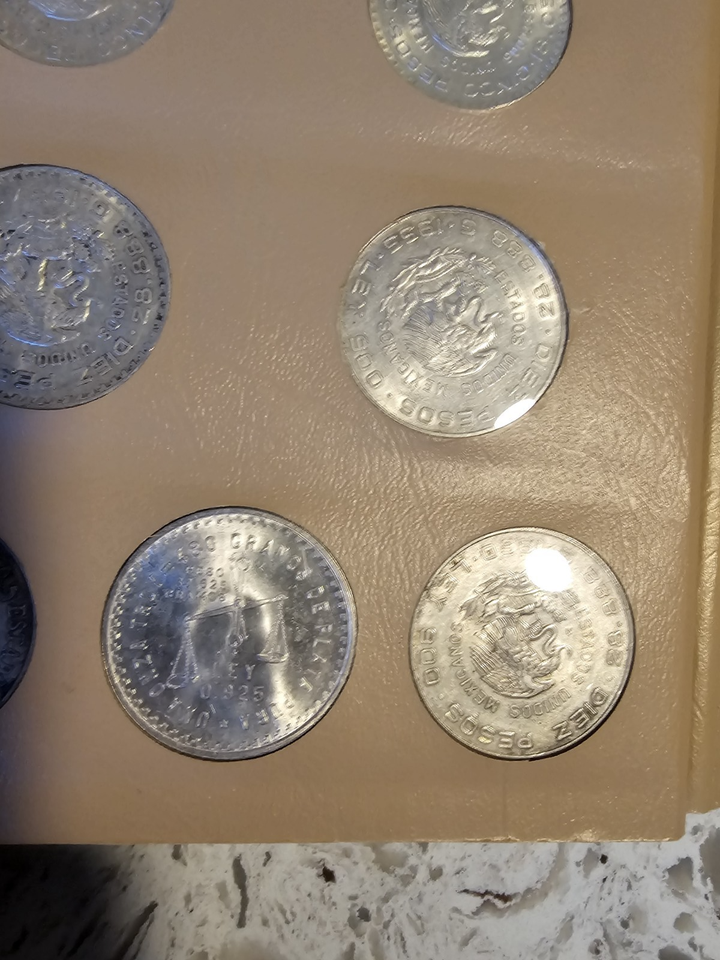 99% Complete Mexico Type Set Dansco #7220 (67 Coins) including ...