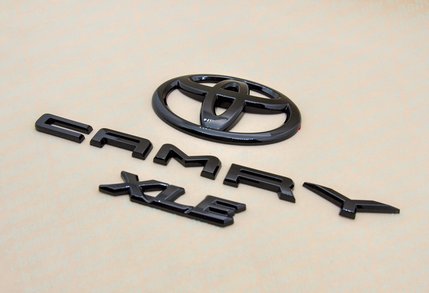 Gloss Black out Overlay Emblem Kit fit TOYOTA 2018-2024 Camry XLE GEN ...