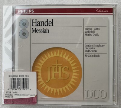 Handel: Messiah 2CD Colin Davis Philips 438 356-2 Duo New Sealed | eBay