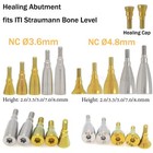 Dental Healing Abutment NC Ø3.6/4.8mm Dia Cover Screw fits ITI ...