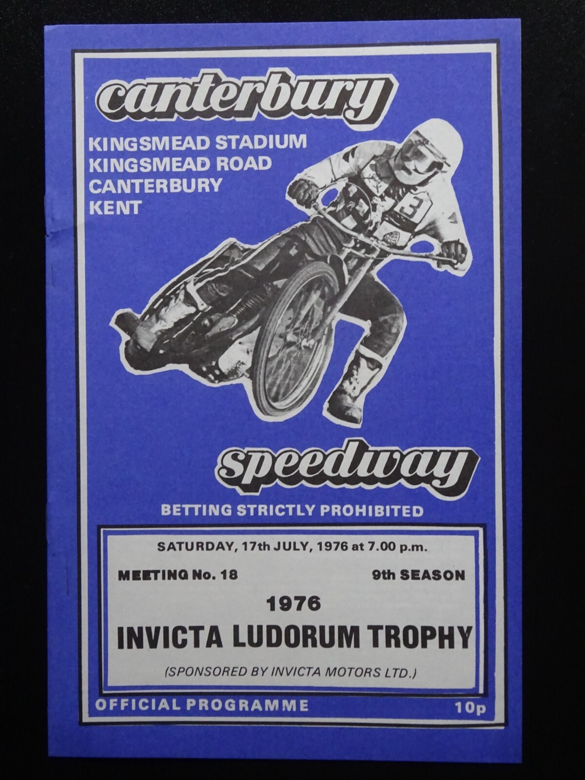 Choice of CANTERBURY Crusaders Speedway programmes 1968-1977 British ...