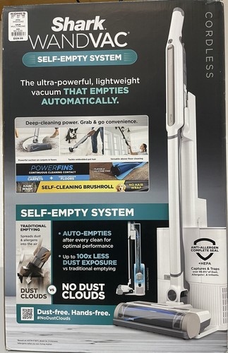 Shark WANDVAC Self-Empty System Cordless Stick Vacuum WS642AE White ...