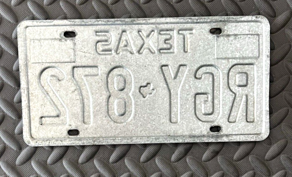 Vintage Texas License Plate 1975 RGY 872 TX ‘75 White & Black | eBay