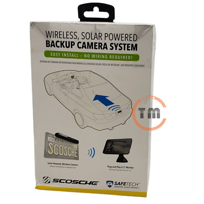 Scosche Wireless Solar Powered Backup Camera System (WBUSSPF43 ...
