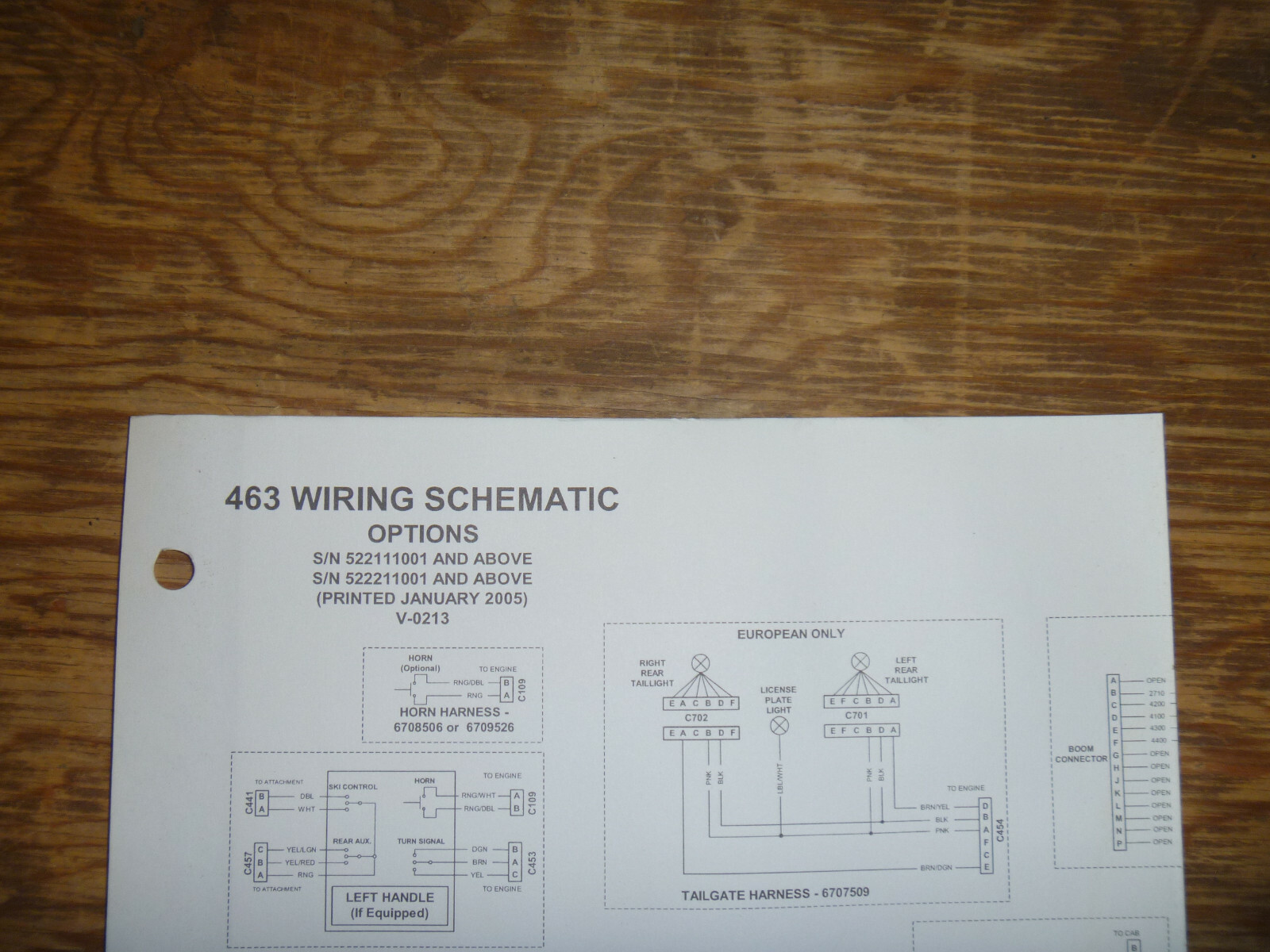 Bobcat 463 Skid Steer Electrical Wiring Diagram Schematic Manual S/N ...