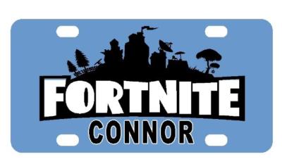 FORTNITE MINI LICENSE PLATE Any Name Personalized Kids Bicycles Wagons ...