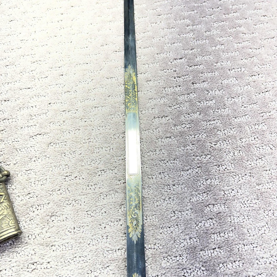 Vintage J.H. Wilson Knights Templar Ceremonial Sword Smallsword Bone ...