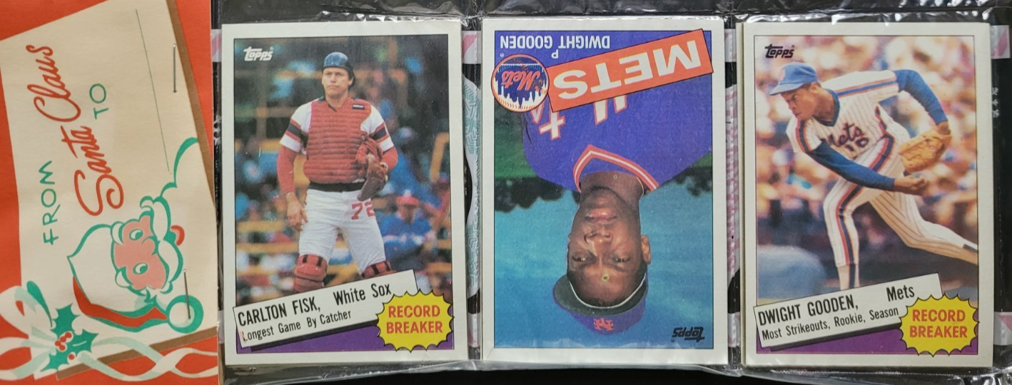 1985 Topps Holiday Baseball Card Rack Pack Dwight Gooden HOF (100-GD ...