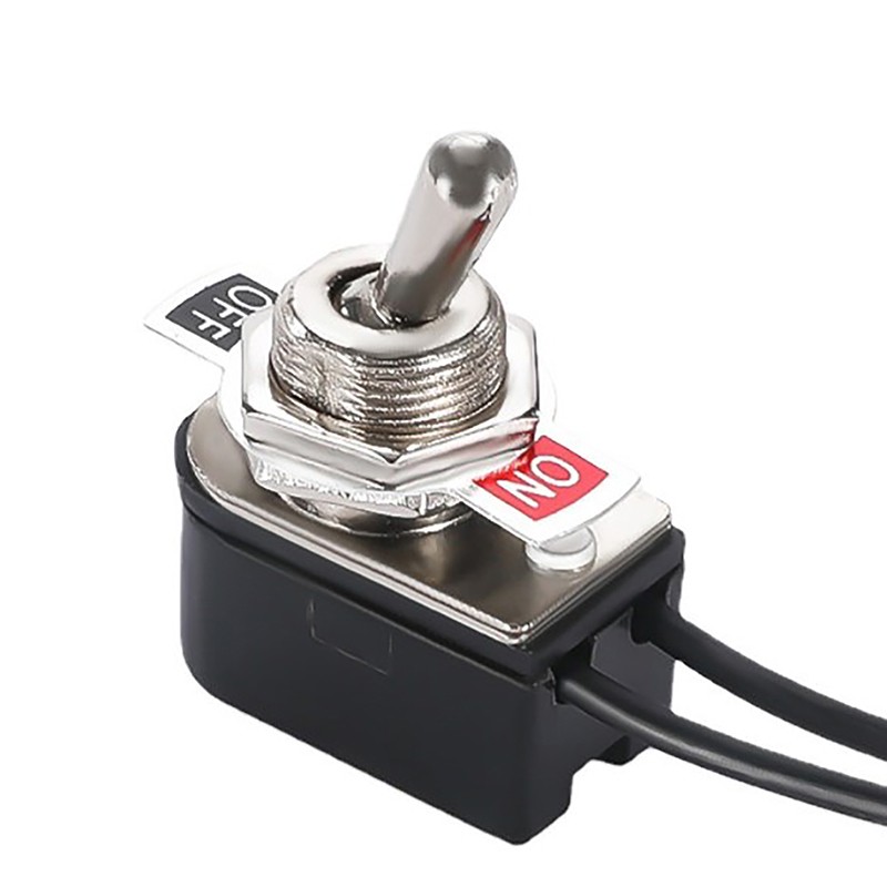AC250V 3A On/Off Prewired Standard Toggle Switch With Wire Cable KNS-1 ...