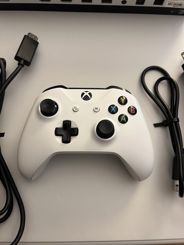 Microsoft Xbox One S White Console: Controller & Cables | eBay