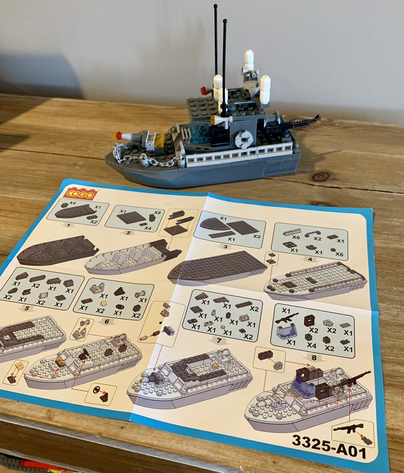 COGO Toy Block Sets - MILITARY WARSHIP BATTLESHIP - 3325-A01 - 193 ...
