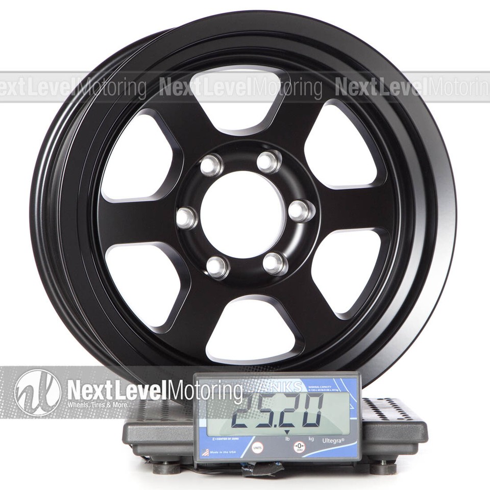 9SIX9 DEEP 17x8.5 6x139.7 -10mm MATTE BLACK TE37XT STYLE WHEELS FITS ...