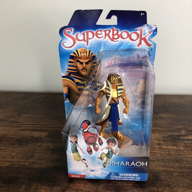 Superbook Series 1 Action Figure Moses & Pharaoh CBN Bible Adventure ...