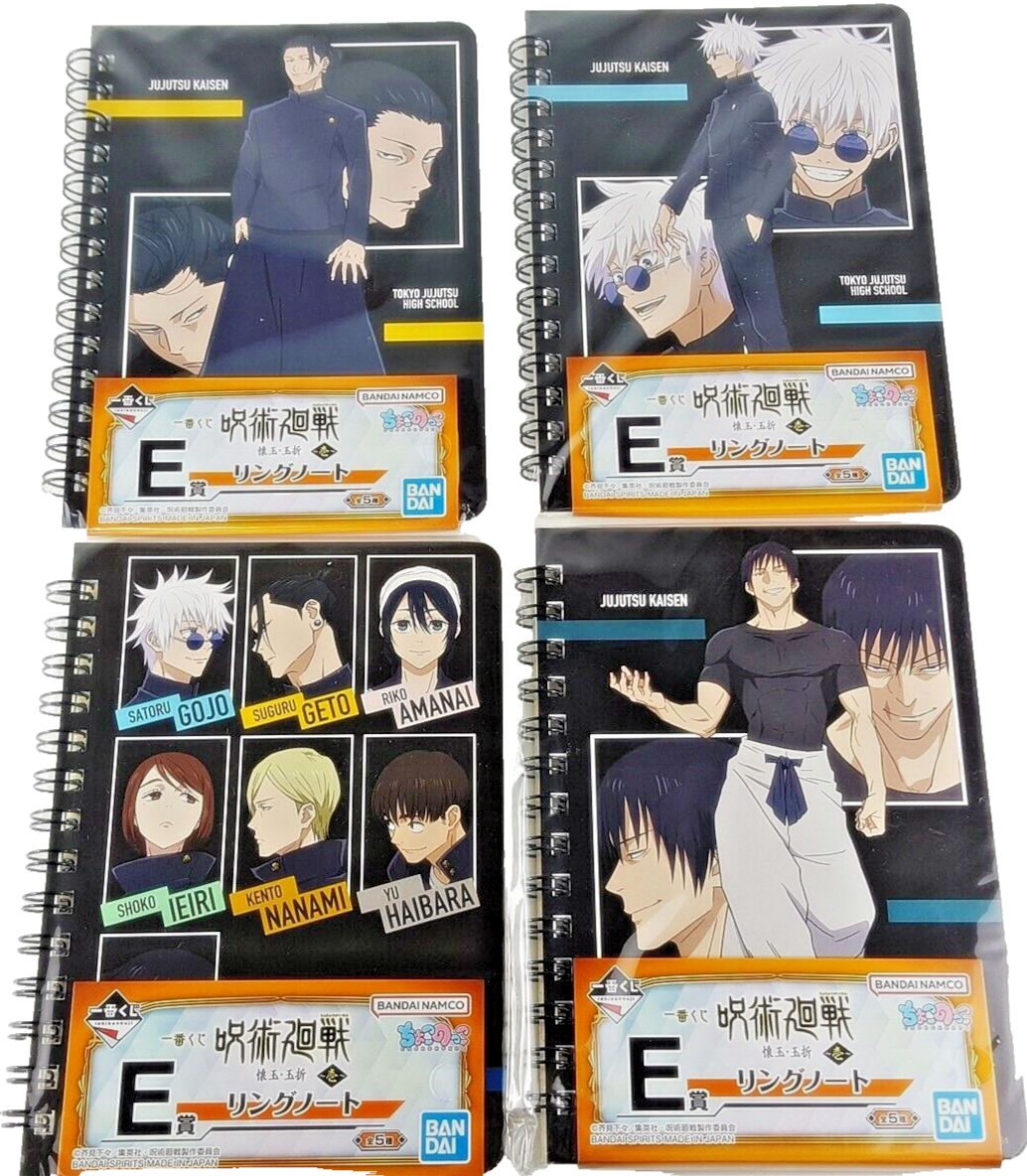Jujutsu Kaisen Ring Notebook set lot Suguru Touji Satoru Riko Yu Kento Shoko | eBay