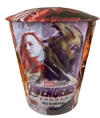 Marvel Avengers Endgame Movie Popcorn Tin Bucket Holy Good Condition | eBay