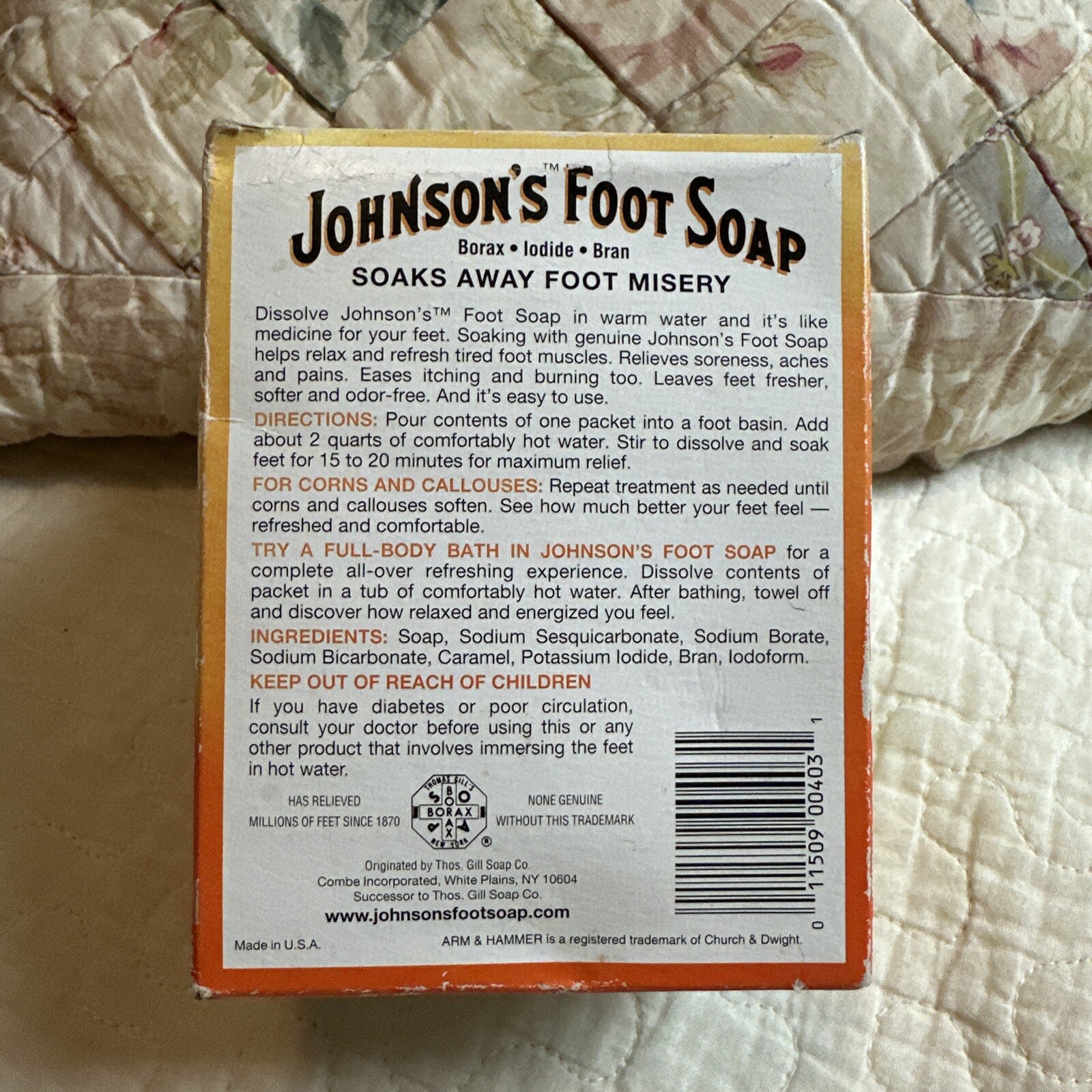 JOHNSON'S Quick Dissolving Powder Foot Soap - 16 Pack for sale online ...