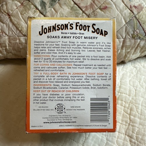 JOHNSON'S Quick Dissolving Powder Foot Soap - 16 Pack for sale online ...