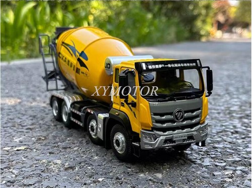 1/35 Foton LOXA Cement mixer Truck Diecast Model Car Yellow Display ...