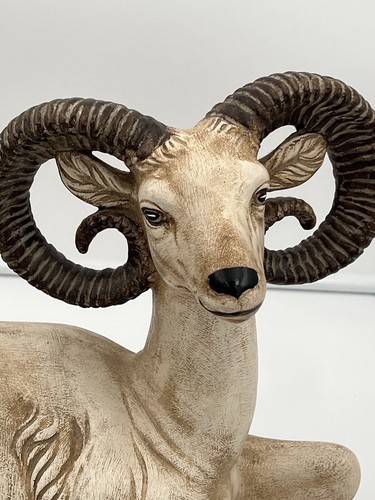 Vintage Majestic Italian Ceramic Ram Centerpiece Decorative Sculpture ...