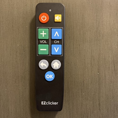 EZ Clicker Big Button Universal TV Remote -Seniors, Elderly EASY Use ...