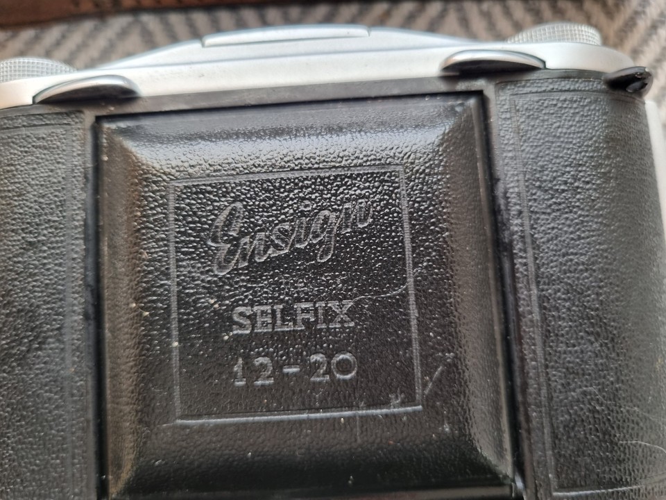 Early 1950s Ensign Selfix 12/20 folding camera with Rosstar f/4.5 lens ...