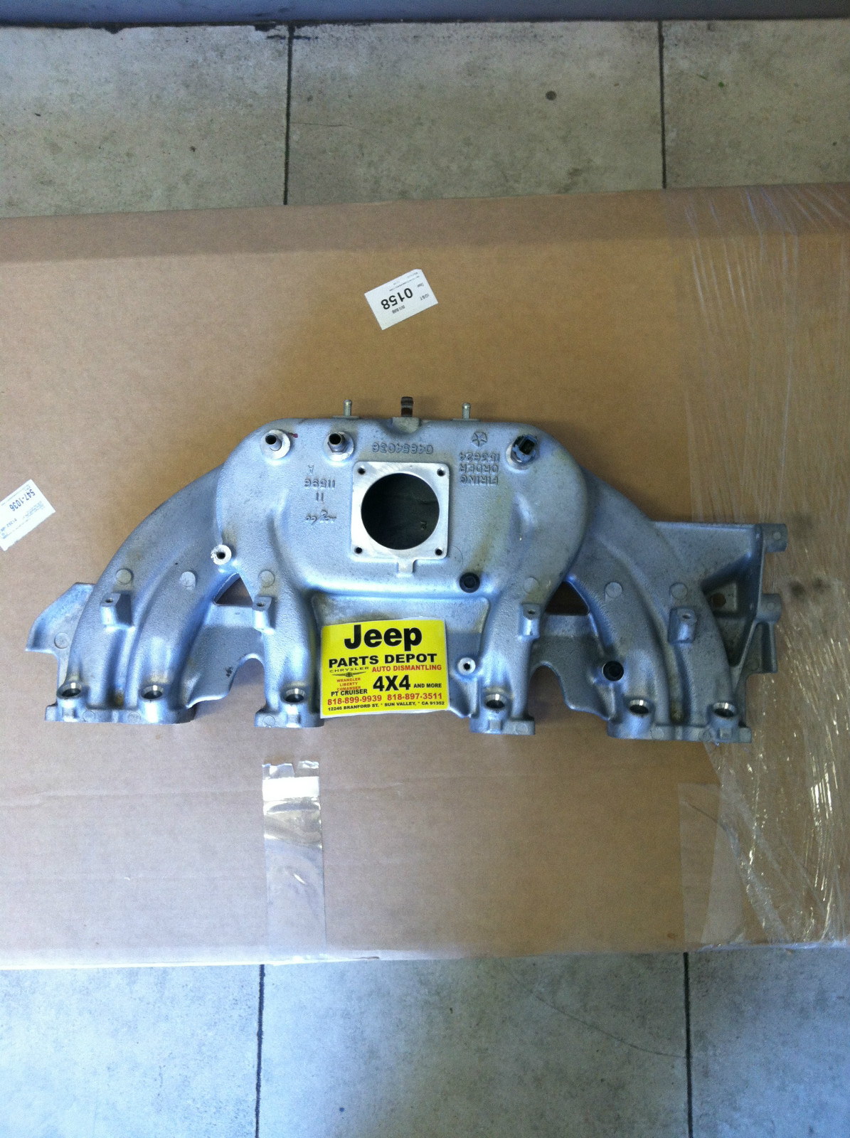 JEEP 4.0L INTAKE MANIFOLD WRANGLER TJ YJ GRAND CHEROKEE 6CYL OEM ...