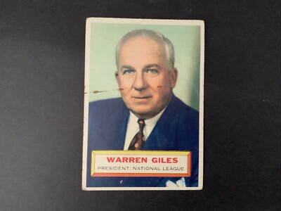 1956 TOPPS BASEBALL WARREN GILES #2 VG | eBay
