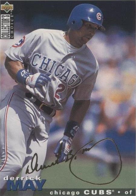 1995 Upper Deck Collector's Choice - Derrick May #209 Gold Foil ...