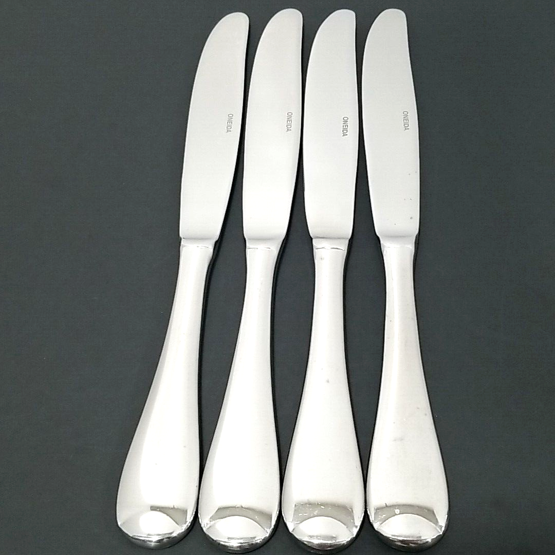 Oneida ISLET Dinner Knives 18/10 Stainless Set Of 4 Silverware Flatware ...